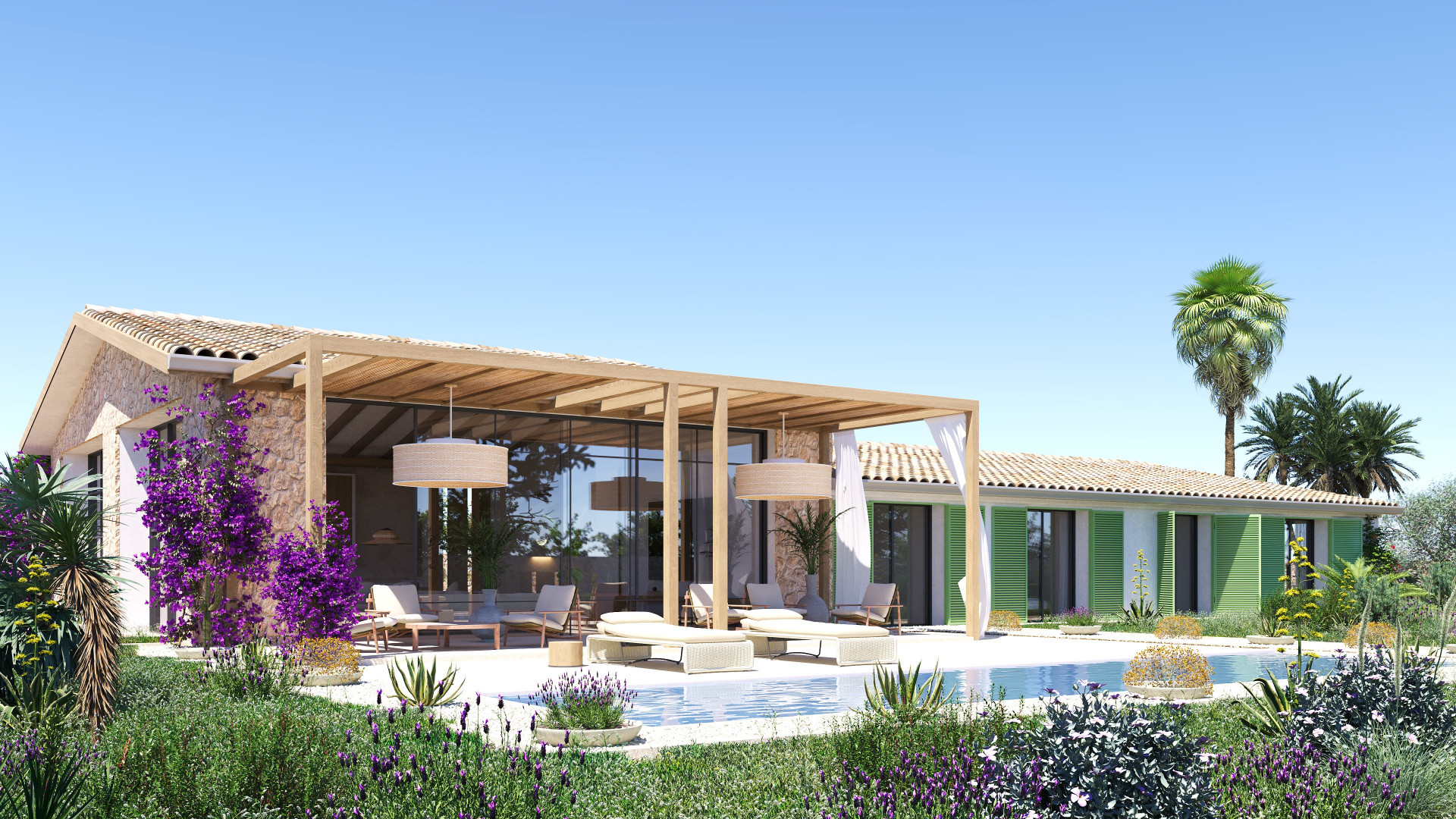 Elegance assured for this 6-bedroom, 6-bathroom villa between Inca and ...